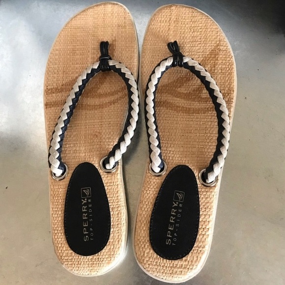 Sperry | Shoes | Sperry Like New Rope Thong Flip Flop Sandals | Poshmark